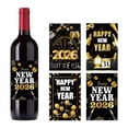 24Pcs 2026 Happy New Year Bottle Sticker Waterproof Wine Bottle ...