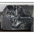 Super Soft Plush Fleece Throw Blanket (Eclipse Wolves - Walmart.com
