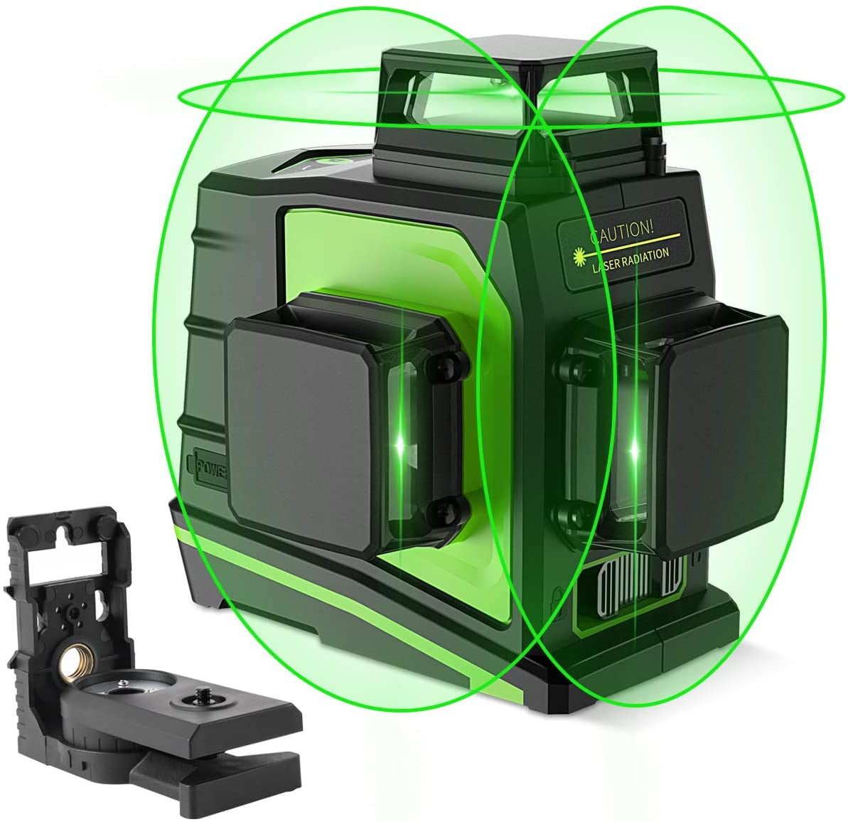 Huepar 3d Green Beam Self Leveling Laser Level 3 X 360 Cross Line Three