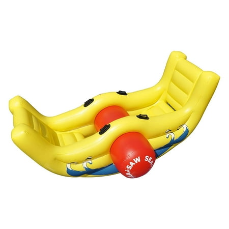 Swimline Giant Inflatable Sea-Saw Water Rocker Swimming Pool Float (2 ...