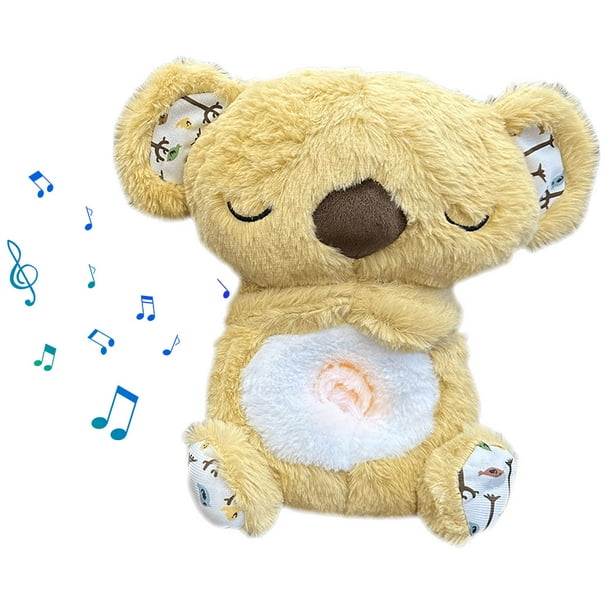Muñeco Peluche Juguete Que Respira Koala Calmante Bebé Con Luces Musicales () Amarillo | Bodega ...