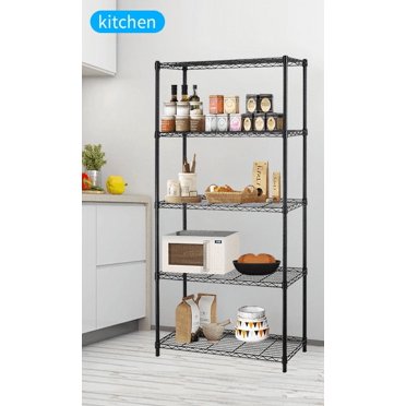 Zimtown 4-Shelf Adjustable Storage Shelves, Wire Shelving Unit for ...