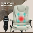 HOMCOM 6 Point Vibrating Massage Office Chair with Lumbar Heat ...