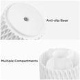 HBlife 360 Rotating Makeup Brush Holder, Dustproof Organizer with Lid ...
