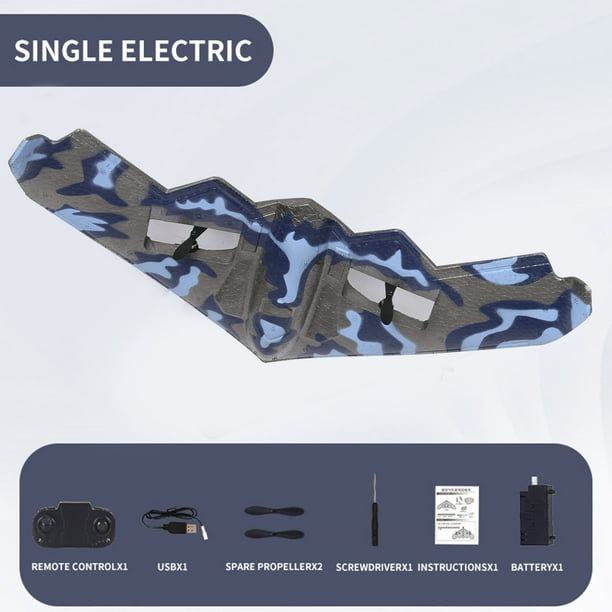 Snorda Fighter Remote Control Aircraft Fall-resistant Glider Airplane ...