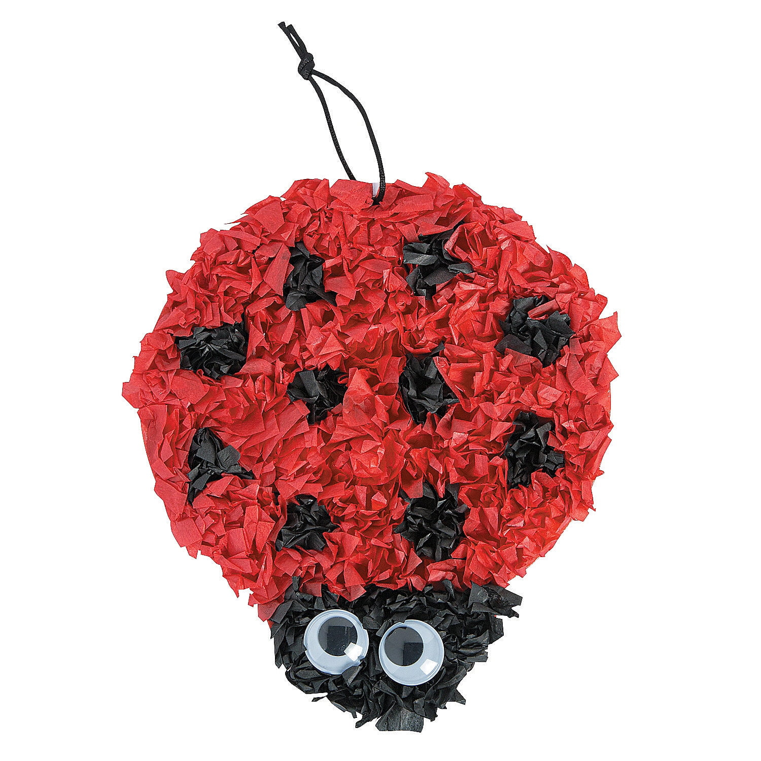 Crinkle Tissue Paper Ladybug Craft Kit, Craft Kits, Tissue Paper Crafts ...