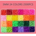 5mm Fuse Beads Set, Hama Style Iron Beads DIY Craft Kit with 24/48 ...