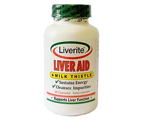 Liverite Liver Aid with Milk Thistle 60 Capsules, Liver Support, Liver ...