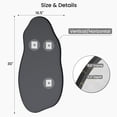 Irregular Wall Mirror 30"x16.5", Small Asymmetrical Mirror for Wall ...