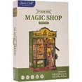 Magic Shop Book Nook Kit with Touch LED Lights – 322-Piece 3D Puzzle ...