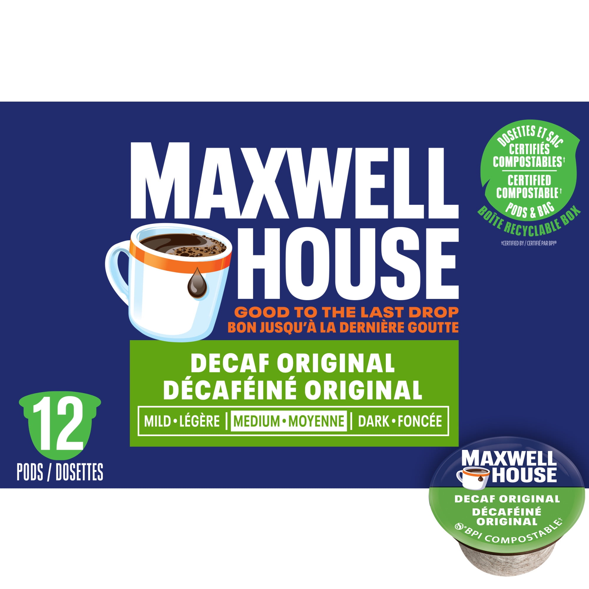 Click here for Maxwell House  Decaf Coffee 100 Compostable Pods... prices