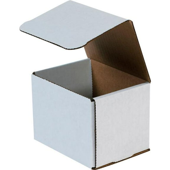 Global Industrial B40141 Corrugated Mailers, White - 4 x 3 x 3 in ...