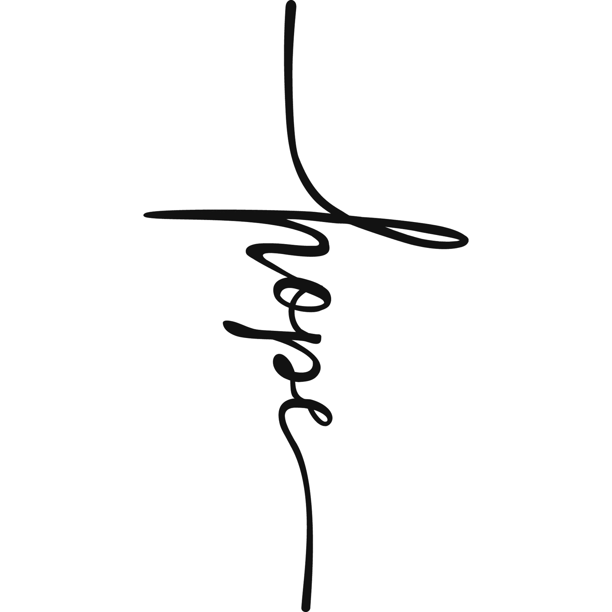 Hope Cross - Metal Wall Art - Walmart.com