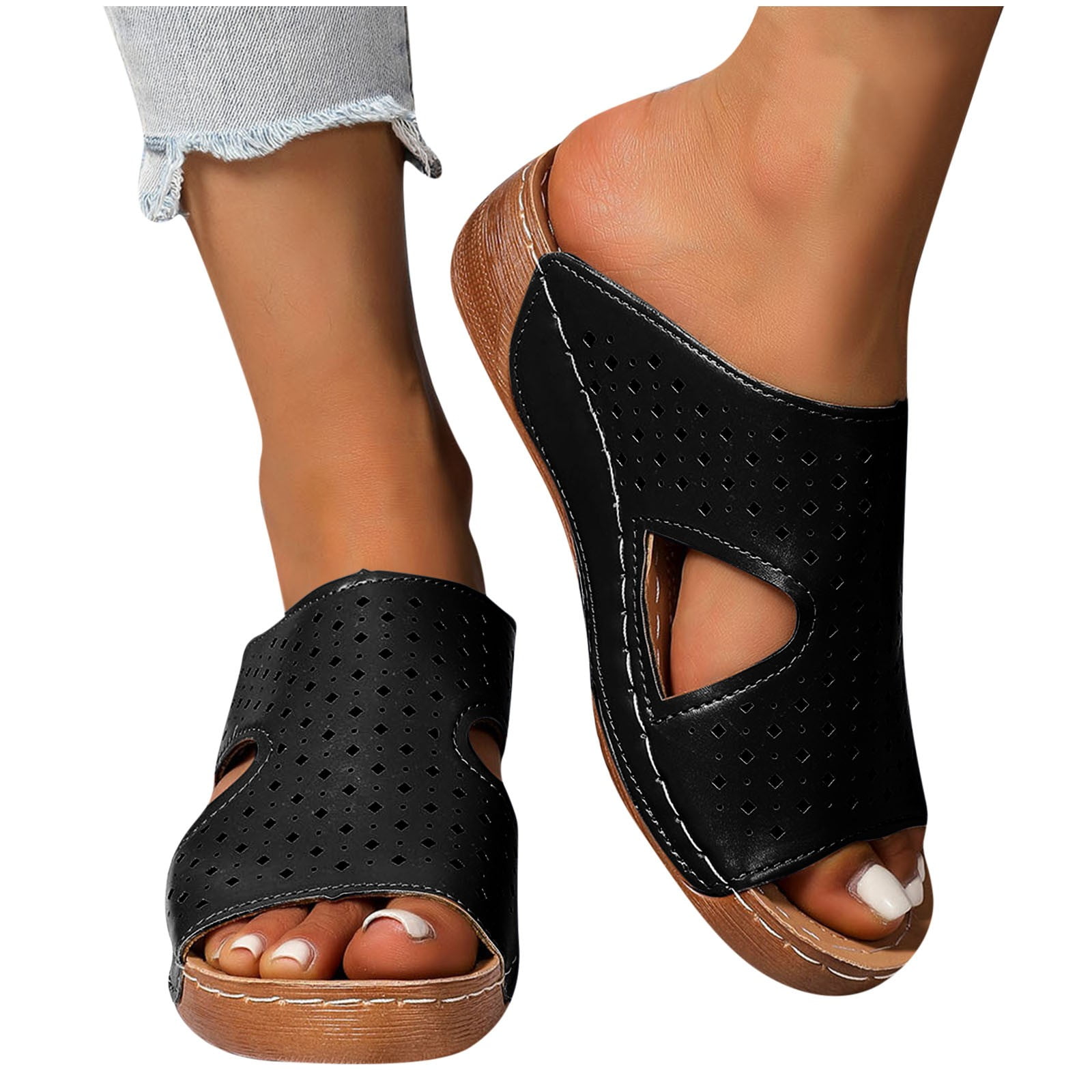 Click here for Voaveke Black Sandals Women sandals For Women 2025... prices