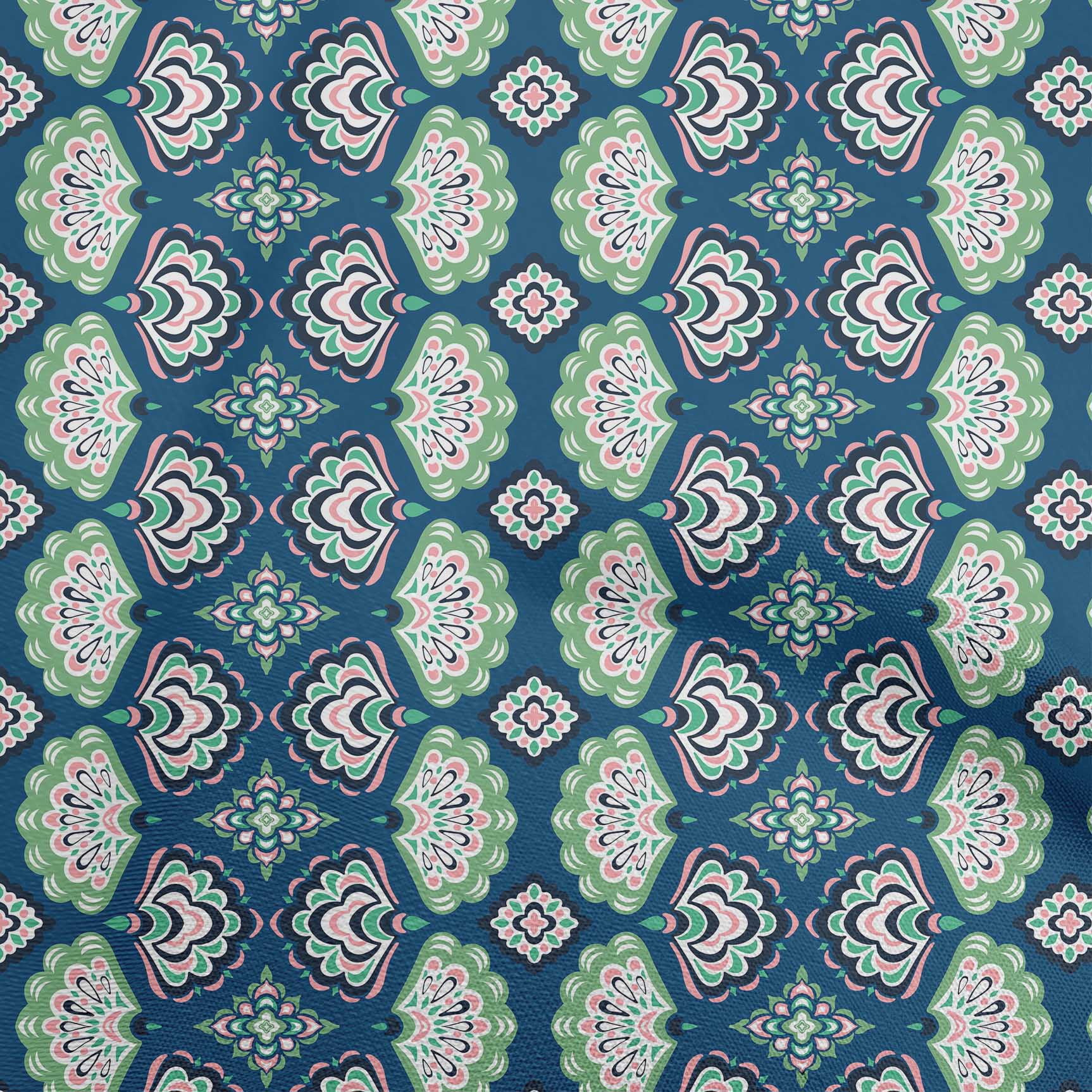 oneOone Viscose Chiffon Royal Blue Fabric Asian Block Diy Clothing ...
