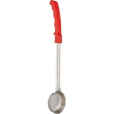 Winco 3 oz. Commercial Beige Solid Portion Spoon with Plastic Handle ...