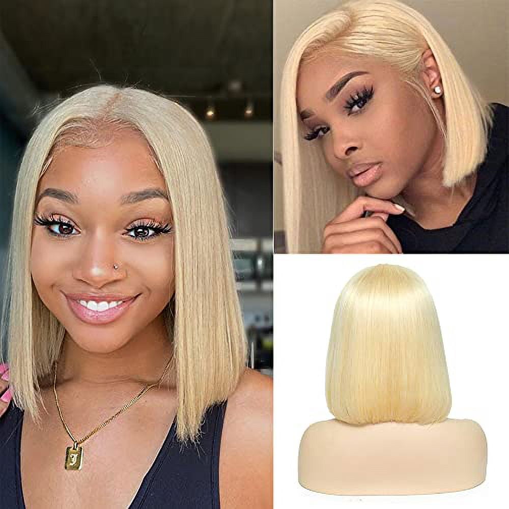 Real hair blonde bob wigs store