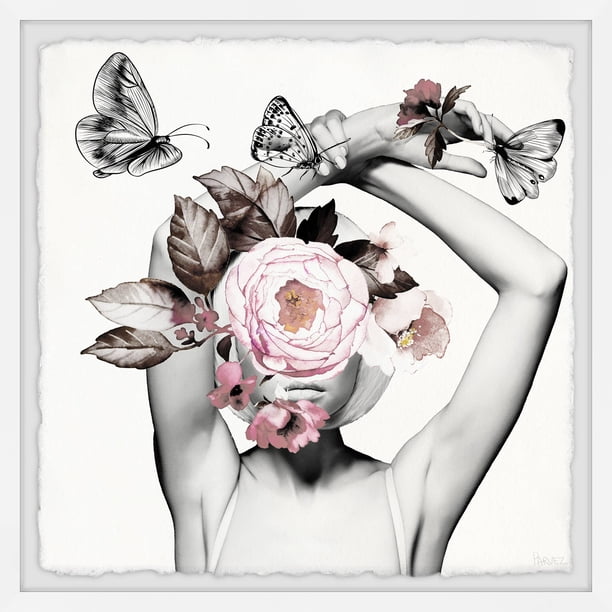 Parvez Taj Flower Diva Framed Wall Art - Walmart.com - Walmart.com