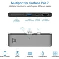 Surface Pro 7 USB C Hub, 5-in-2 Surface Pro Adapter Docking Station ...