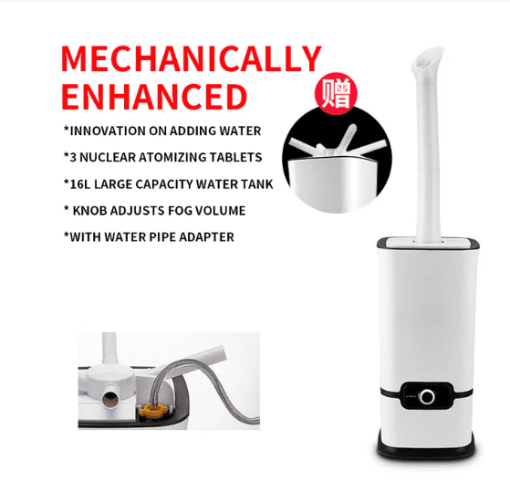 Humidificador ultrasónico de aire Industrial silencioso, fabricante de niebla comercial para ...