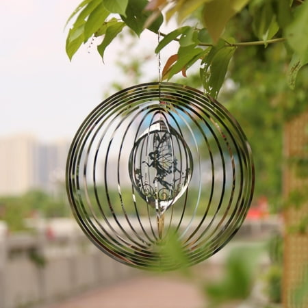 Rotating Wind Chimes Garden Decor Hanging Ornament Garden Housewarming ...
