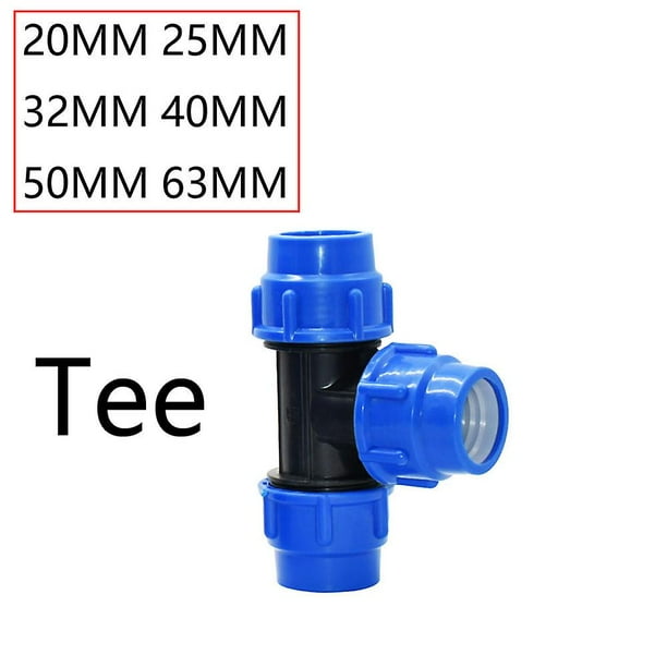 20/25/32/40/50/63mm Pvc Pe Tube Tap Water Splitter Plastic Quick Valve ...
