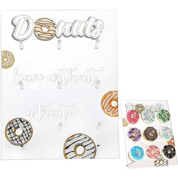 Acrylic Donut Display Stand Reusable Clear Donut Holder Clear Donut ...