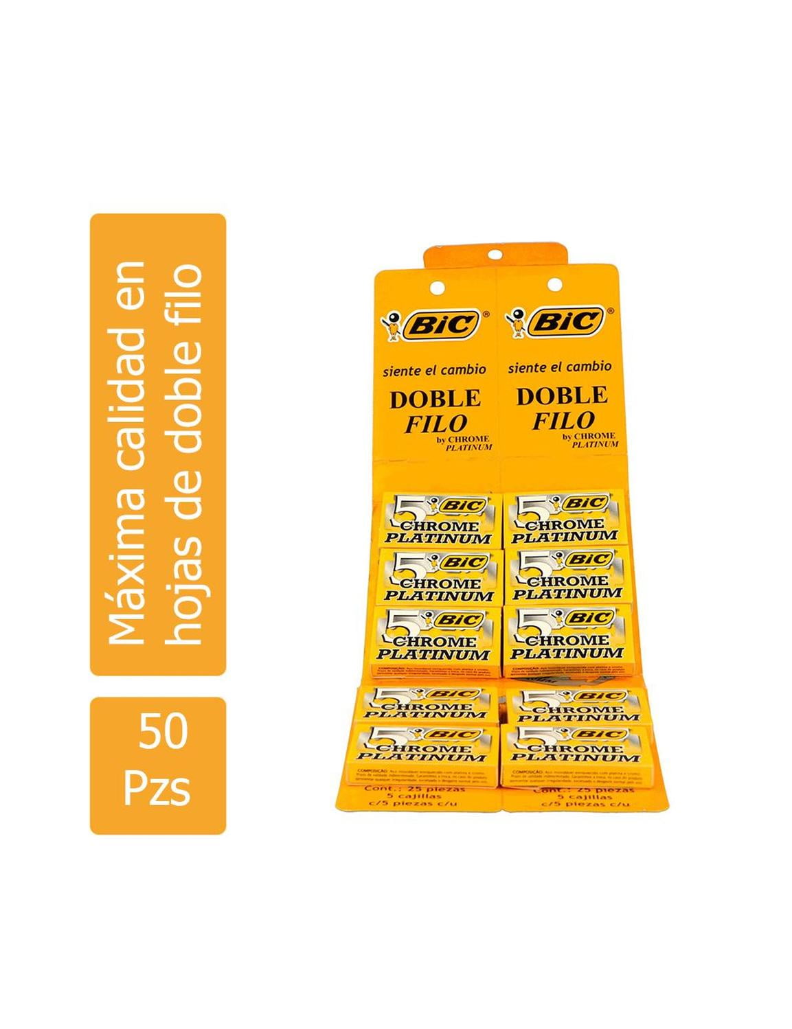 Hoja Desechable BiC Chrome Platinum Empaque Con 50 Piezas | Bodega Aurrera en línea