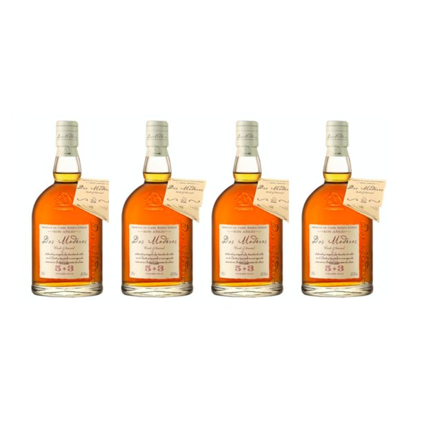 Pack de 4 Ron Dos Maderas Añejo 5+3 700 ml | Walmart en línea