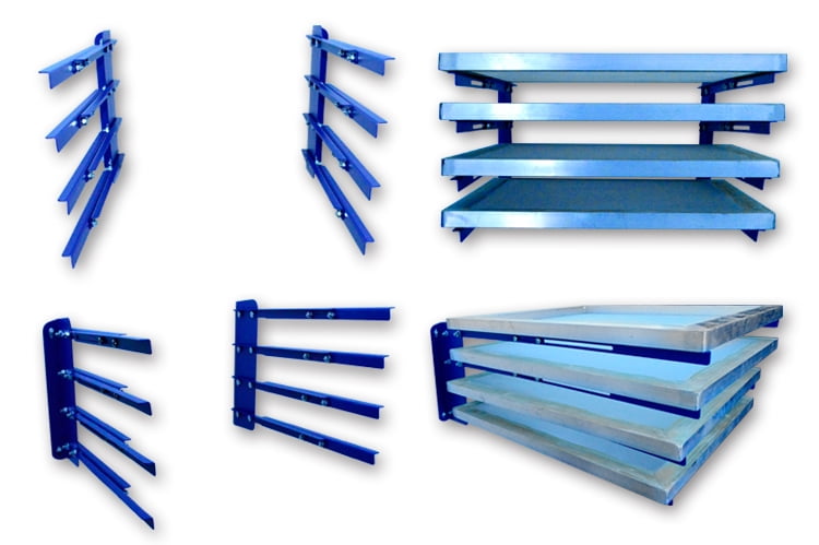 TECHTONGDA 4 Layers Wall Mounted Screen Frame Rack Screen Rack Shelf ...