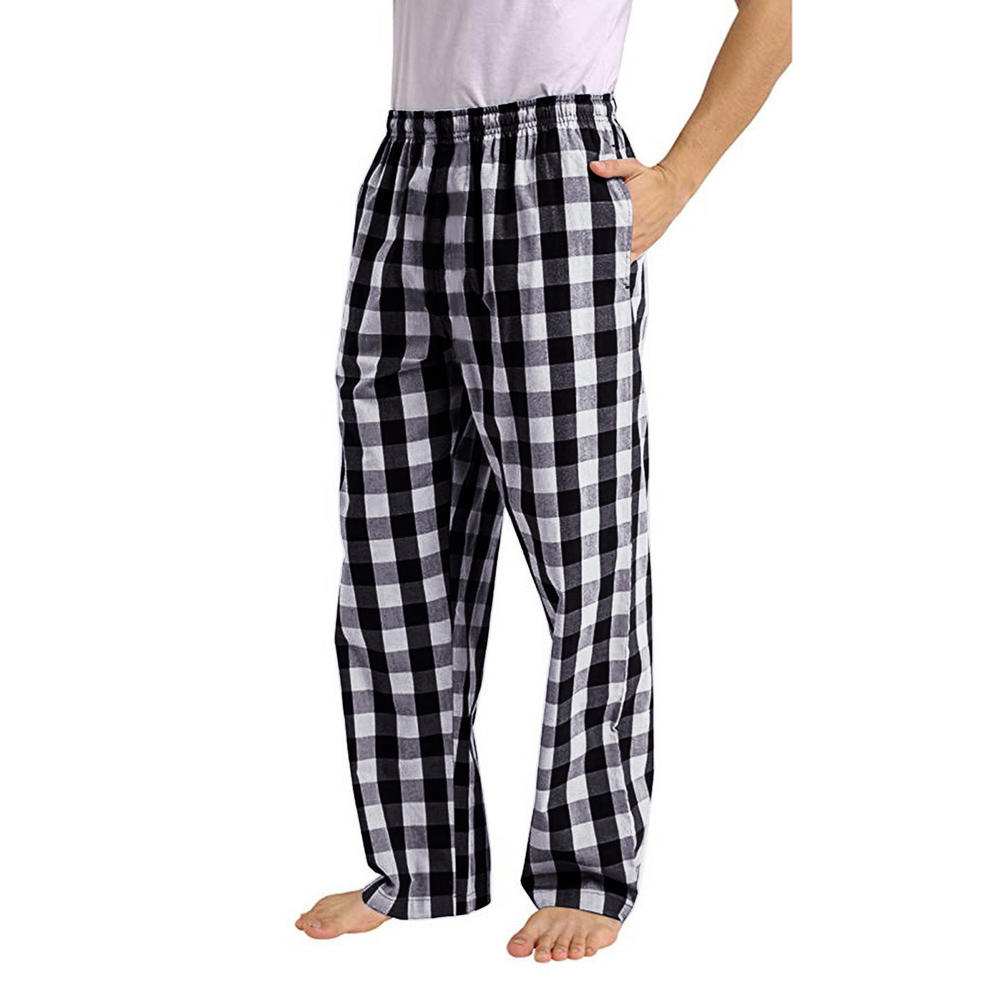 Click here for Focusnorm Mens Pajama Pants Plaid Print Lightweigh... prices