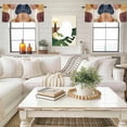 Valances for Windows Abstract Geometric Color Block Rod Pocket Short ...