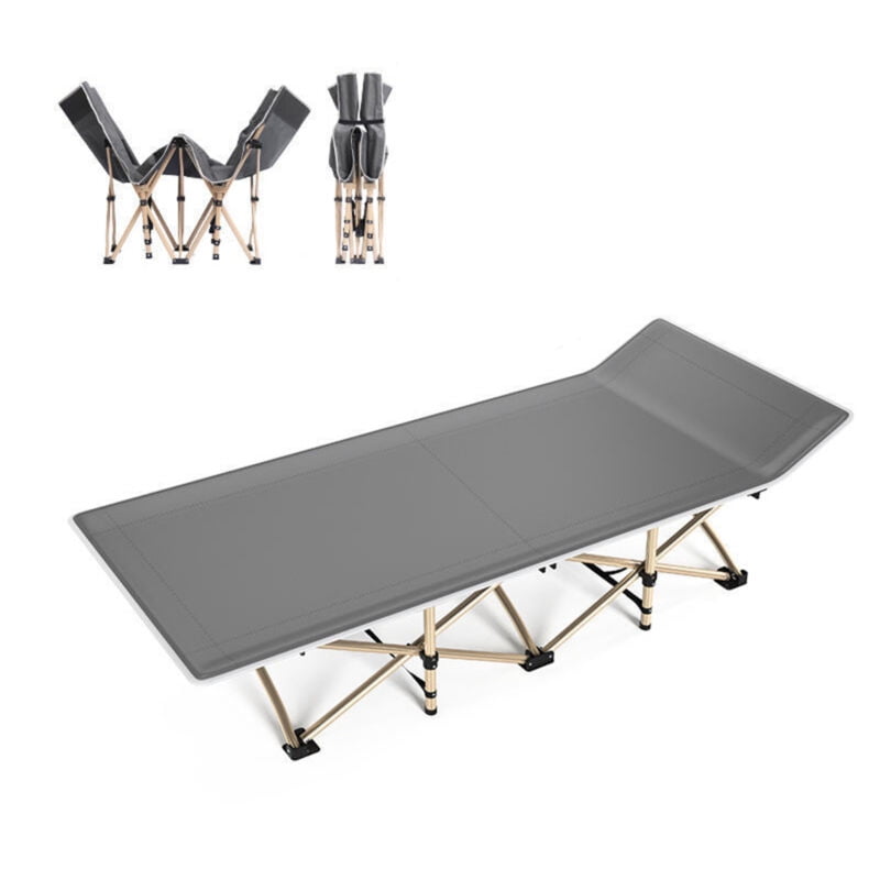 Folding Camping Cot, Adults Portable Folding Outdoor Cot with Carry ...