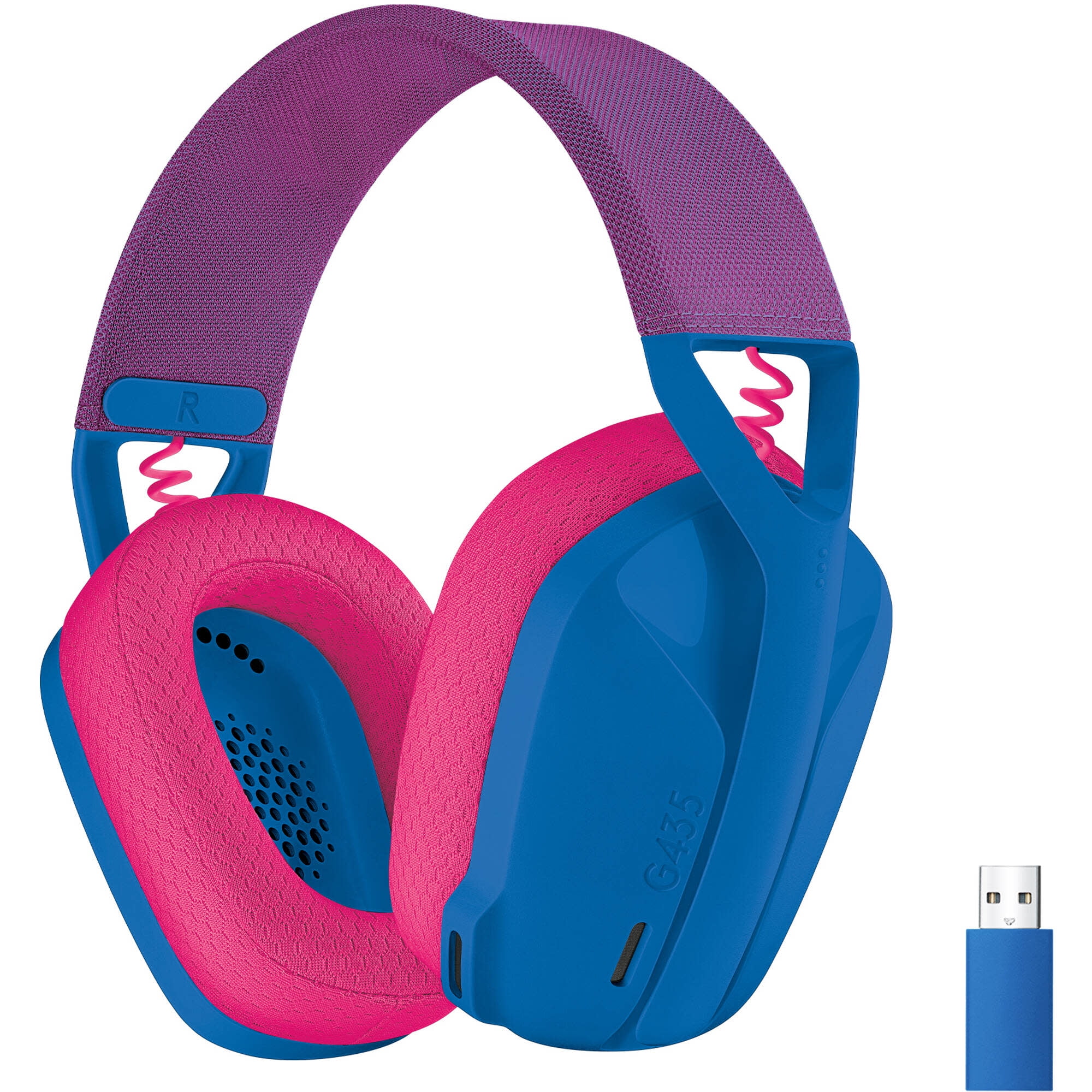 Logitech G435 Lightspeed Wireless Gaming Headset, Blue and Raspberry ...
