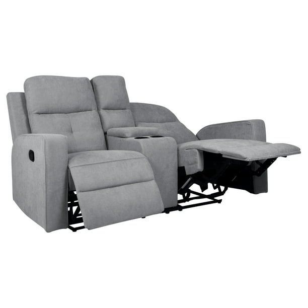 LOVE SEAT RECLINABLE EASY LIVING MOON GRIS oscuro | Walmart en línea
