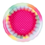 Packed Party Luxe Multi-Color 59" Round Soft-Sided 3-Ring Inflatable ...
