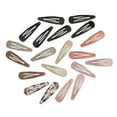 Scunci Metal Snap Hair Clips Value Pack, Assorted Colors and Prints, 20 ...