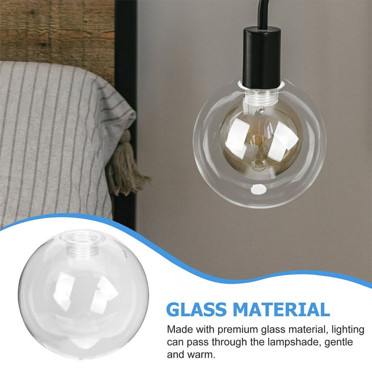 Clear Glass Lamp Shades For Ceiling Lights | Shelly Lighting
