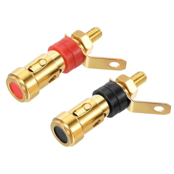 Uxcell 4mm Banana Binding Post Female Socket Plug Terminal Connector ...