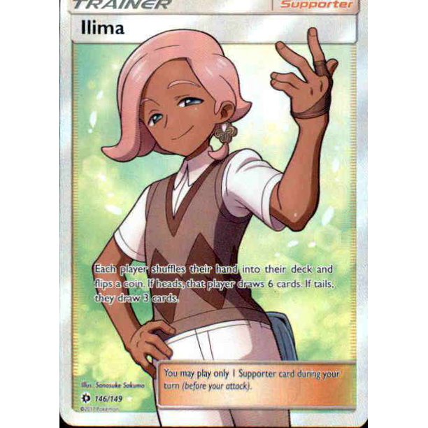 Pokemon Sun & Moon Base Set Ultra Rare Ilima #146 - Walmart.com