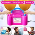 Electric Portable Double Nozzle Balloon Blower Pump Inflatable for ...