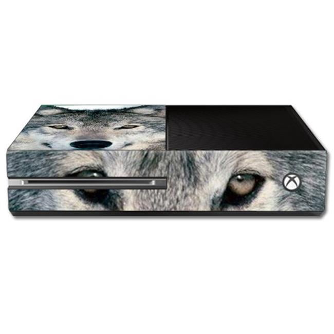 MightySkins MIXBONE-Wolf Skin Decal Wrap for Microsoft Xbox One Console ...