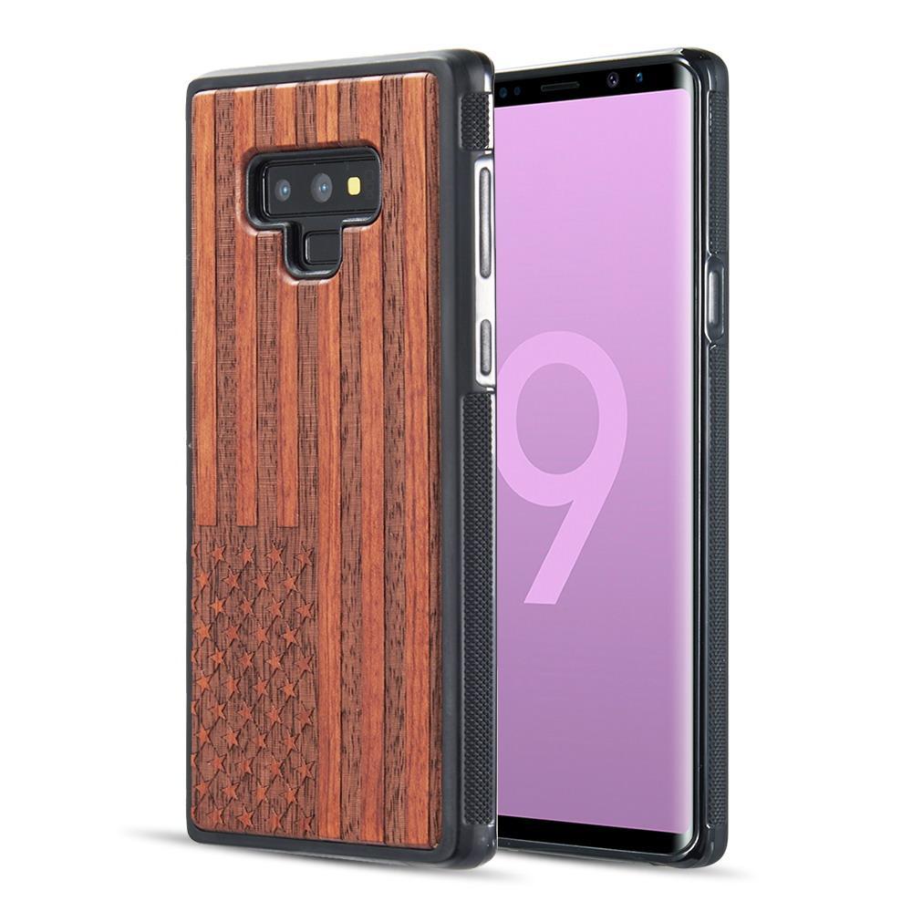 SAMSUNG GALAXY NOTE 9 TIMBER REAL WOOD CASE W/DARK ROSEWOOD TRIM ...