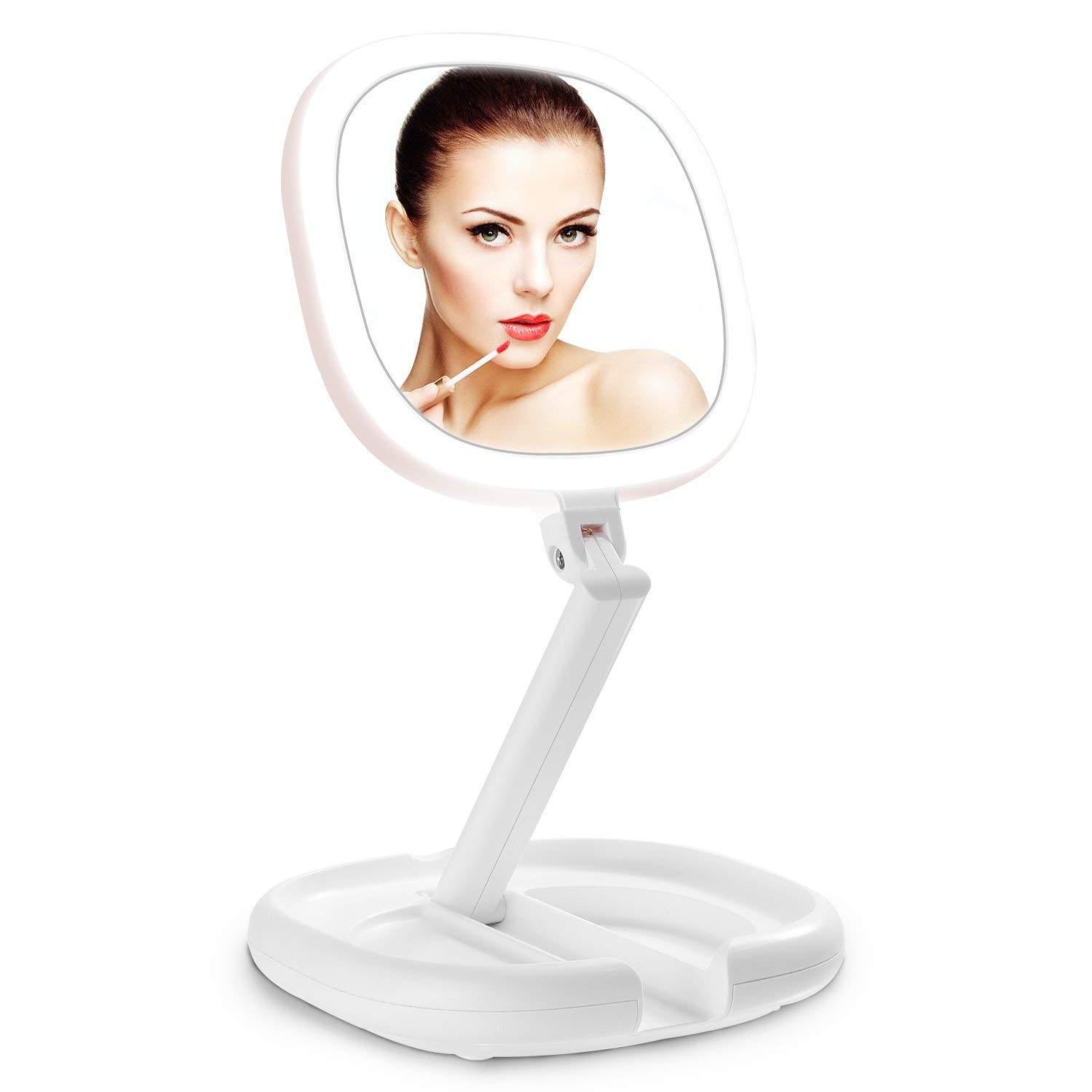 Click here for Lighted Makeup Mirror  Beautifive Double Sided Mag... prices