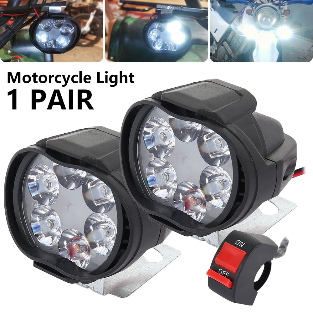 MTFun 10W DC 9V-15V LED Motorcycle Headlight Waterproof 6 Round LED ...