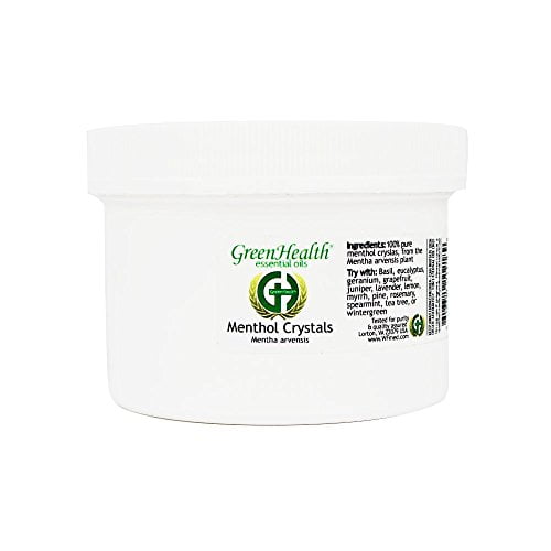 Greenhealth - 8oz - Menthol Crystals in a White Plastic Jar(MELTING ...