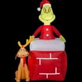 The Grinch & Max Chimney Airblown Inflatable Christmas Decoration for ...