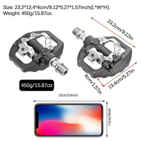 Self Locking Pedal DU+ Bearing Bicycle Pedal Bike Pedal Adjustable ...