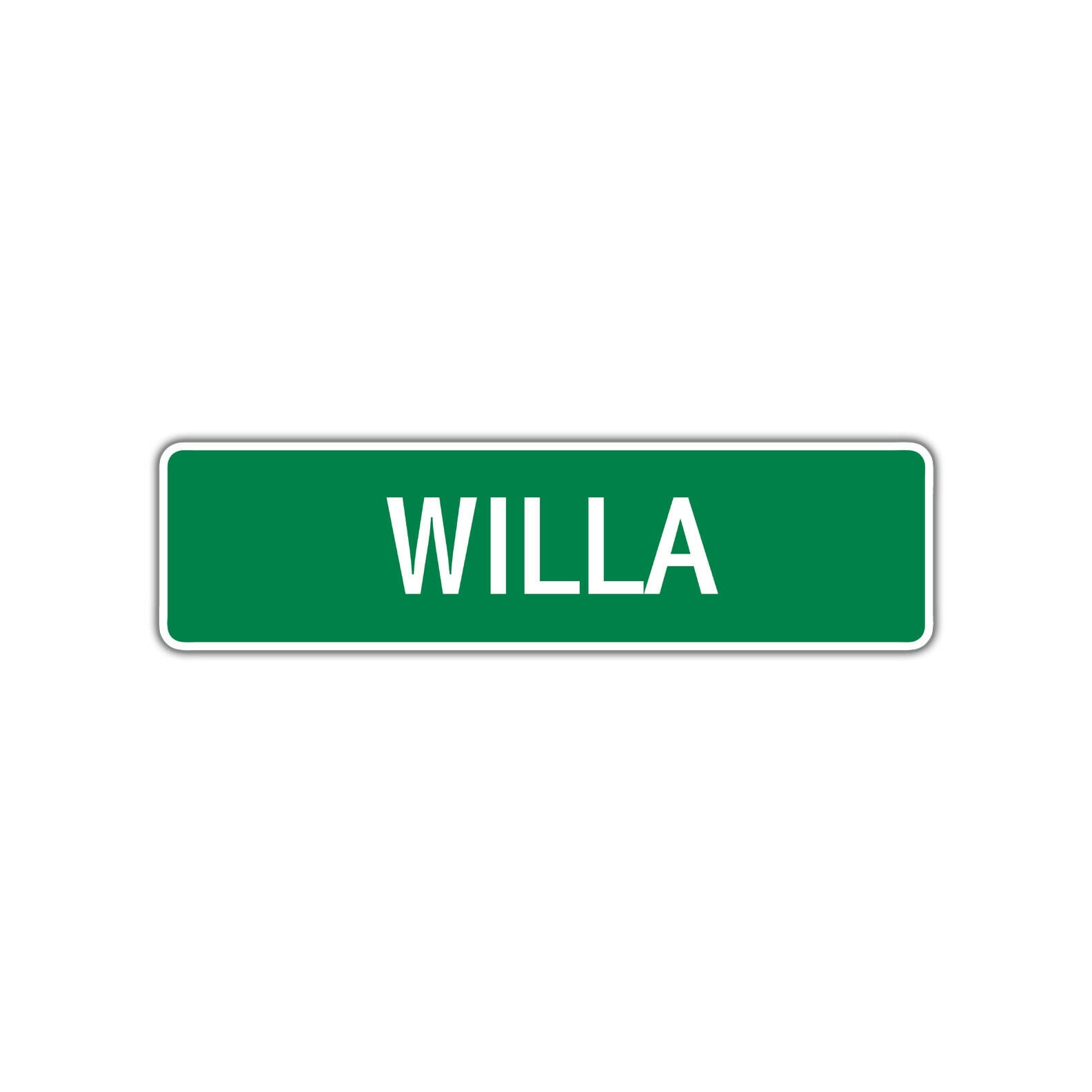 Willa Girls Children Indoor Outdoor Unique Name Letter Printed Label ...