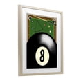 Stupell Industries Billiard Table & Balls Birch Framed Print Under ...